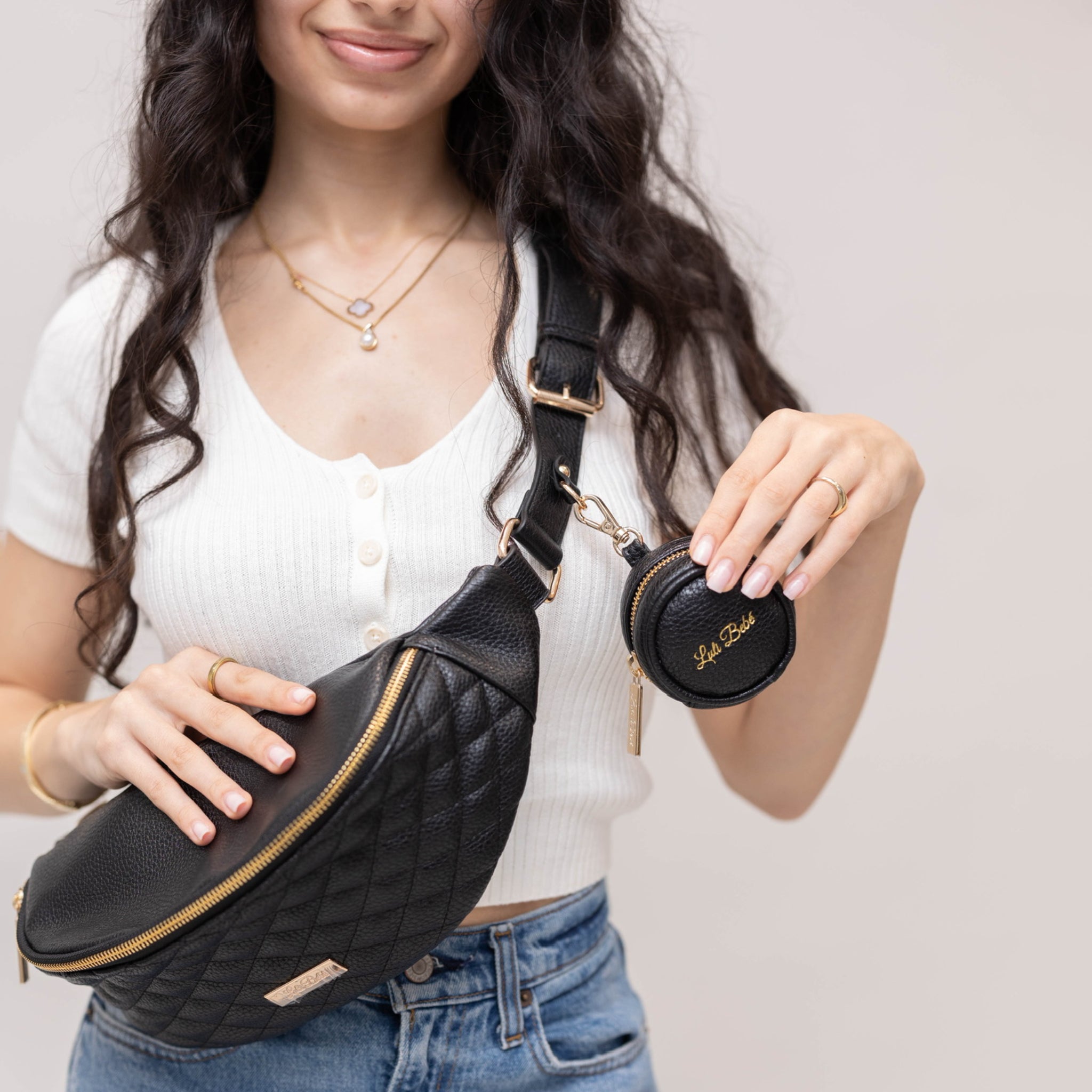 Monaco Sling Bag | Ebony Black – Luli Bebé