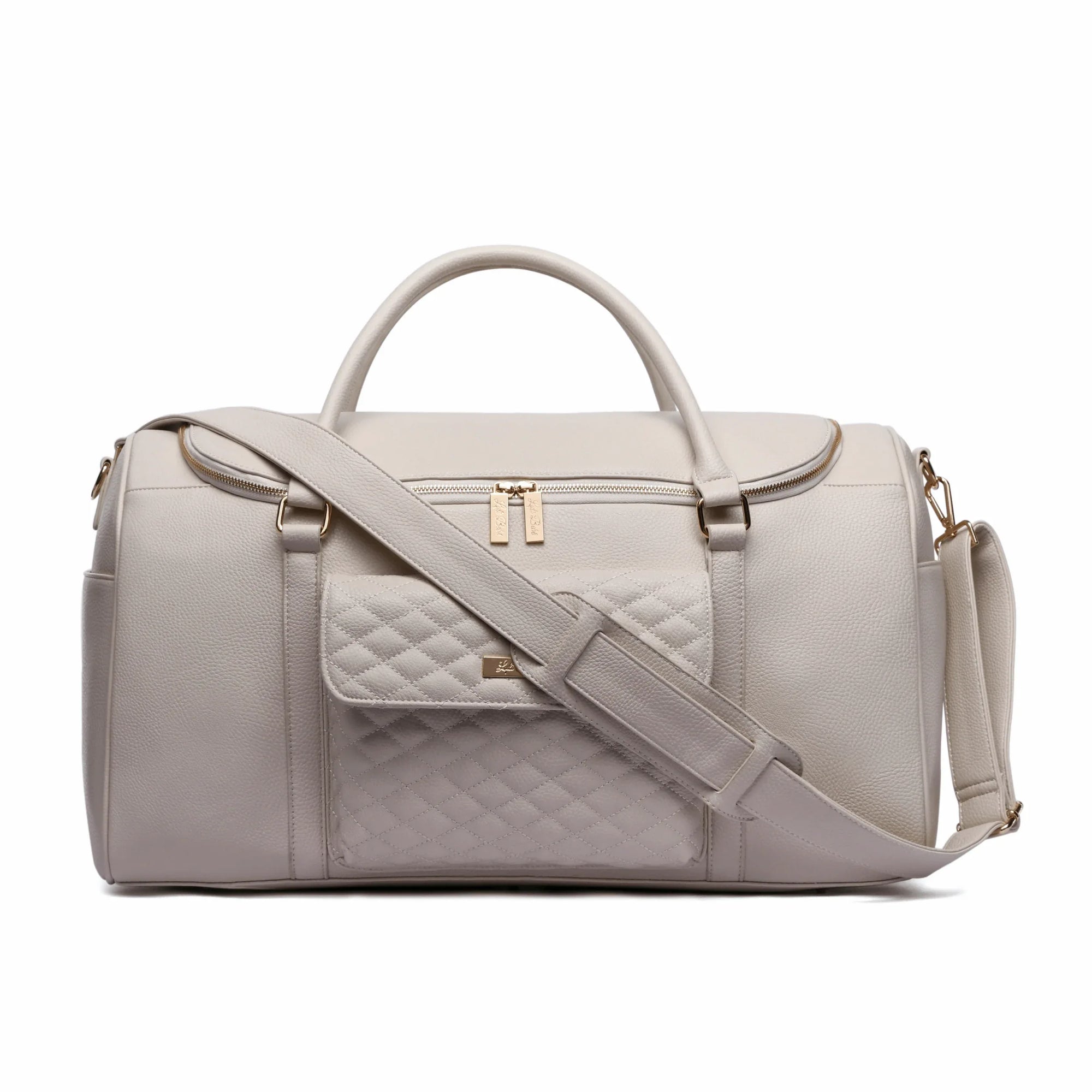 Designer Travel Bag | Pearl White – Luxe & Spacious Weekender